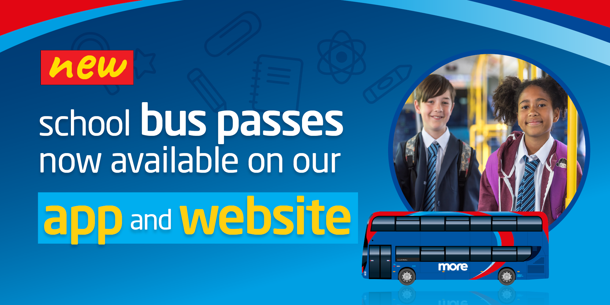 School bus passes now available on the app! - morebus